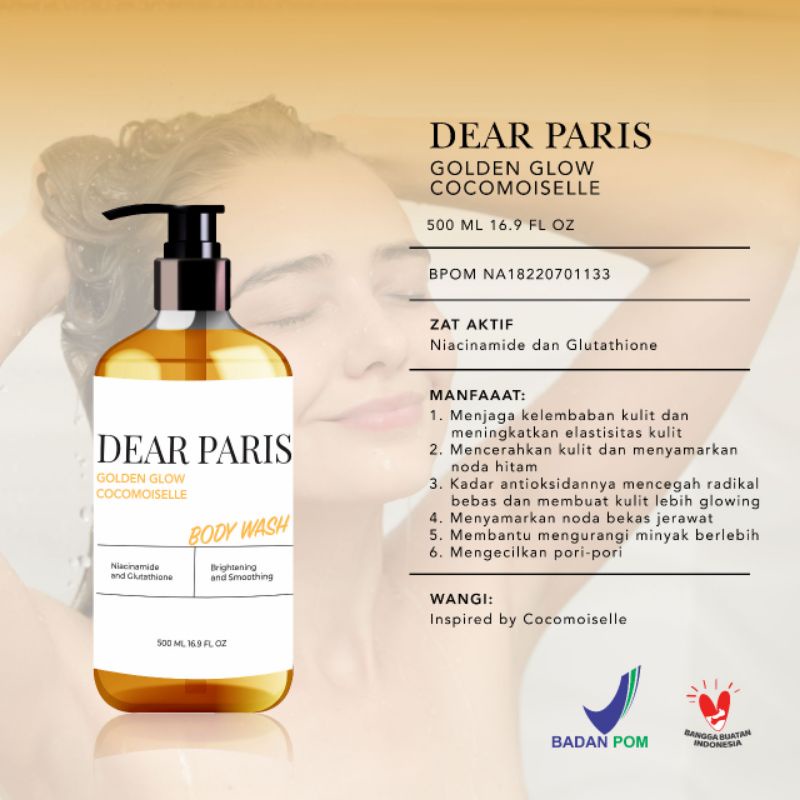 Jual DEAR PARIS SABUN MANDI CAIR WANGI PARFUM 500ML BPOM | Shopee Indonesia