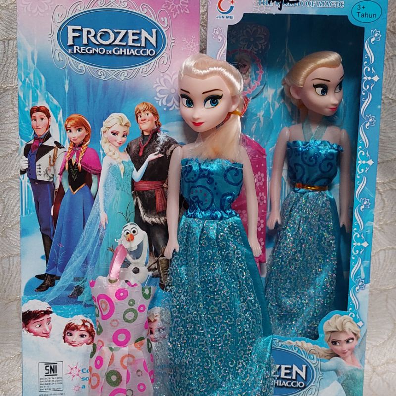 Jual boneka princess Mainan Boneka Frozen Anna & Elsa frozen kemasan ...