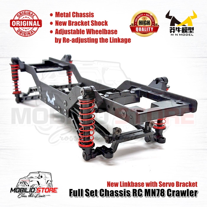 Jual Full Set Chassis RC MN 78 Crawler 1/12 New Linkbase with Servo ...