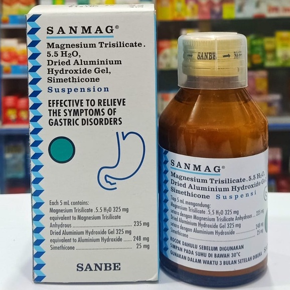 Jual Sanmag Sirup 120 ml San Mag Obat Maag dan Aqsam Lambung | Shopee ...