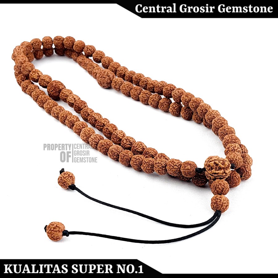 Jual Tasbih Biji Buah Genitri Jenitri Rudraksha Original | Shopee Indonesia