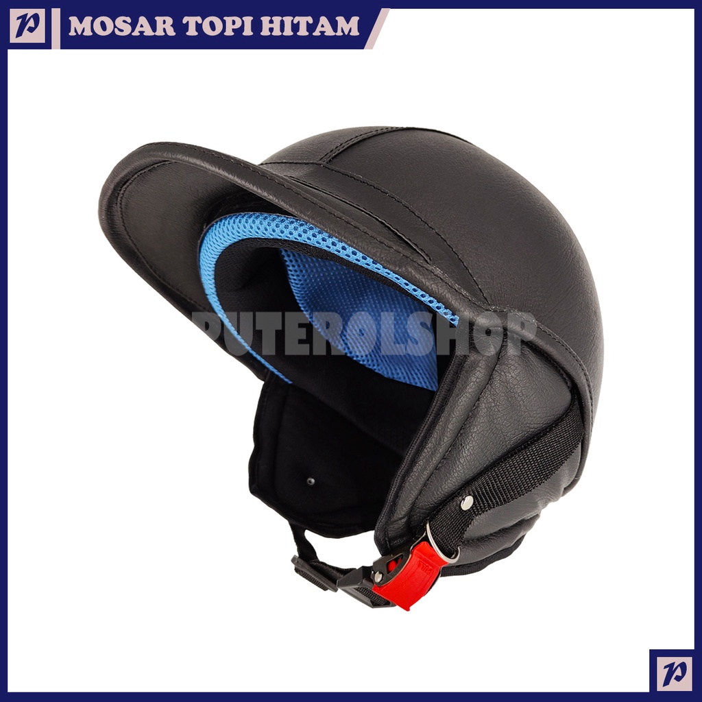 Jual MO3 Helm Retro Kulit Klasik dewasa/Mosar Topi/helm jadul free dos ...
