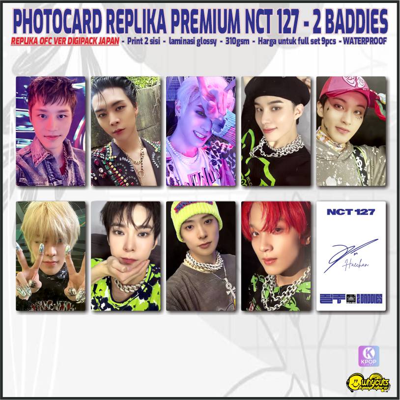 Jual Photocard Full Set Replika Premium NCT 127 2 baddies Edisi Grup / Print 2 sisi Laminasi ...
