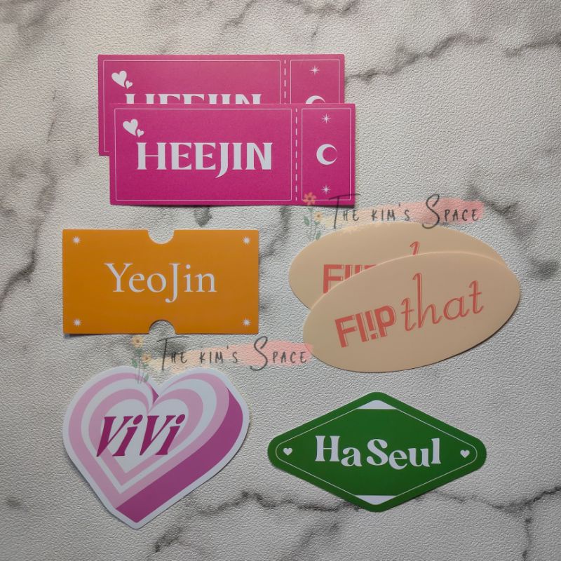 Jual LOONA Flip That Sticker & Ddakji Heejin Hyunjin Haseul Yeojin Vivi ...