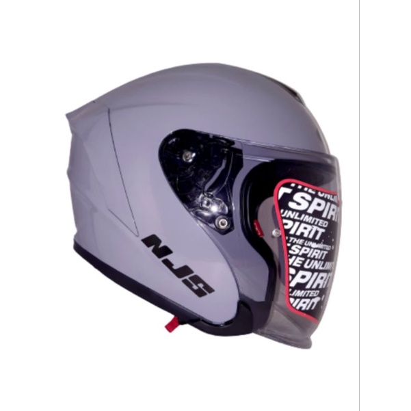 Jual HELM NJS KAIROZ stone grey | Shopee Indonesia