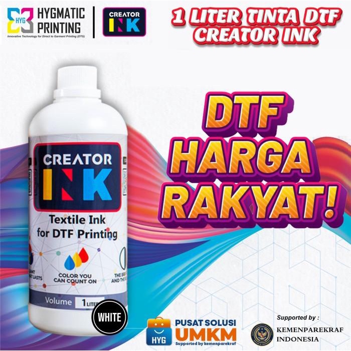 Jual Tinta DTF | Tinta DST | Sablon Digital - CREATOR INK - 1 Liter ...