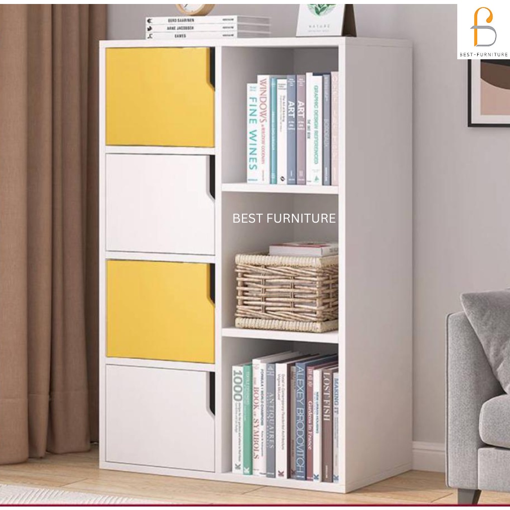 Jual Best Rak Buku Kayu Kokoh Minimalis Rak Pajangan Rak Buku 7 Susun ...