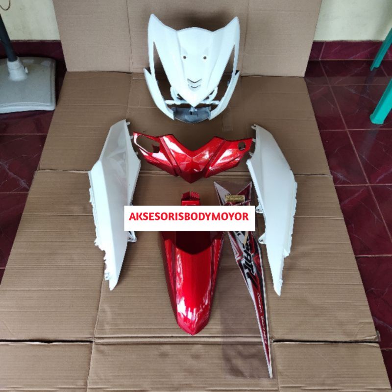 Jual MURAH!! COVER FULL BODY HALUS BEAT FI ESP MERAH PUTIH 2015 - 2016 ...