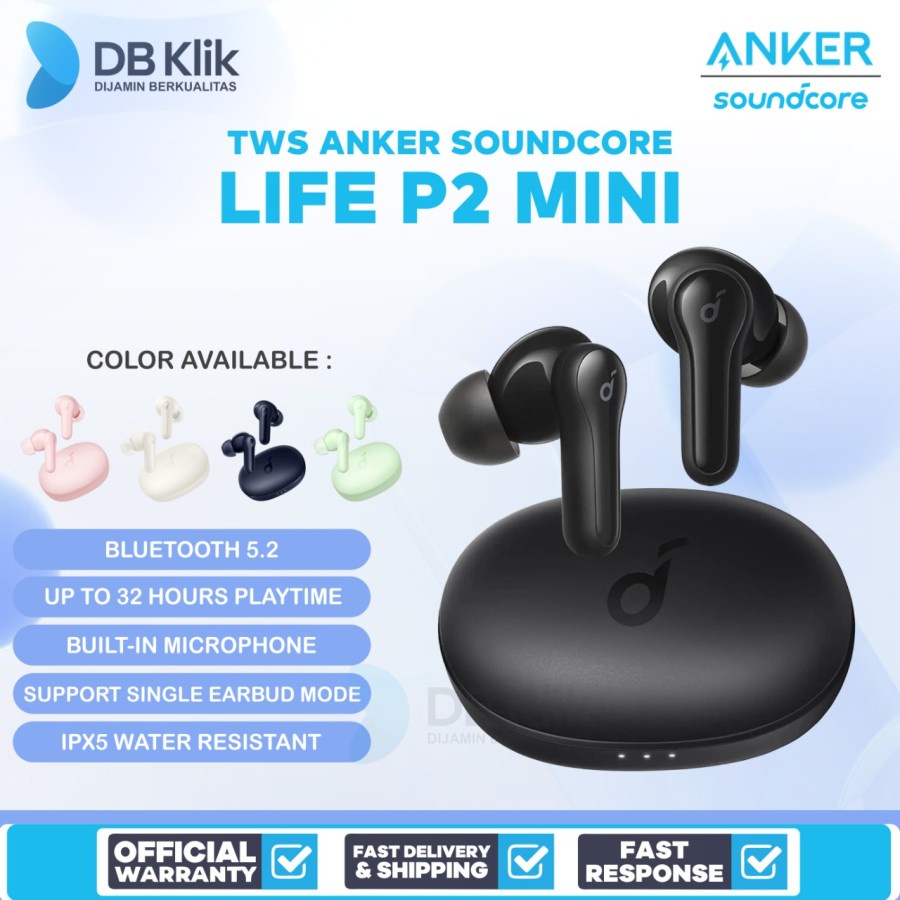 Jual TWS Anker Soundcore Life P2 Mini A3944 - Anker Soundcore Life P2 ...