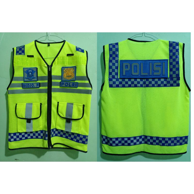Jual ROMPI POLISI LANTAS/rompi tipis /rompi safety/rompi polisi ...