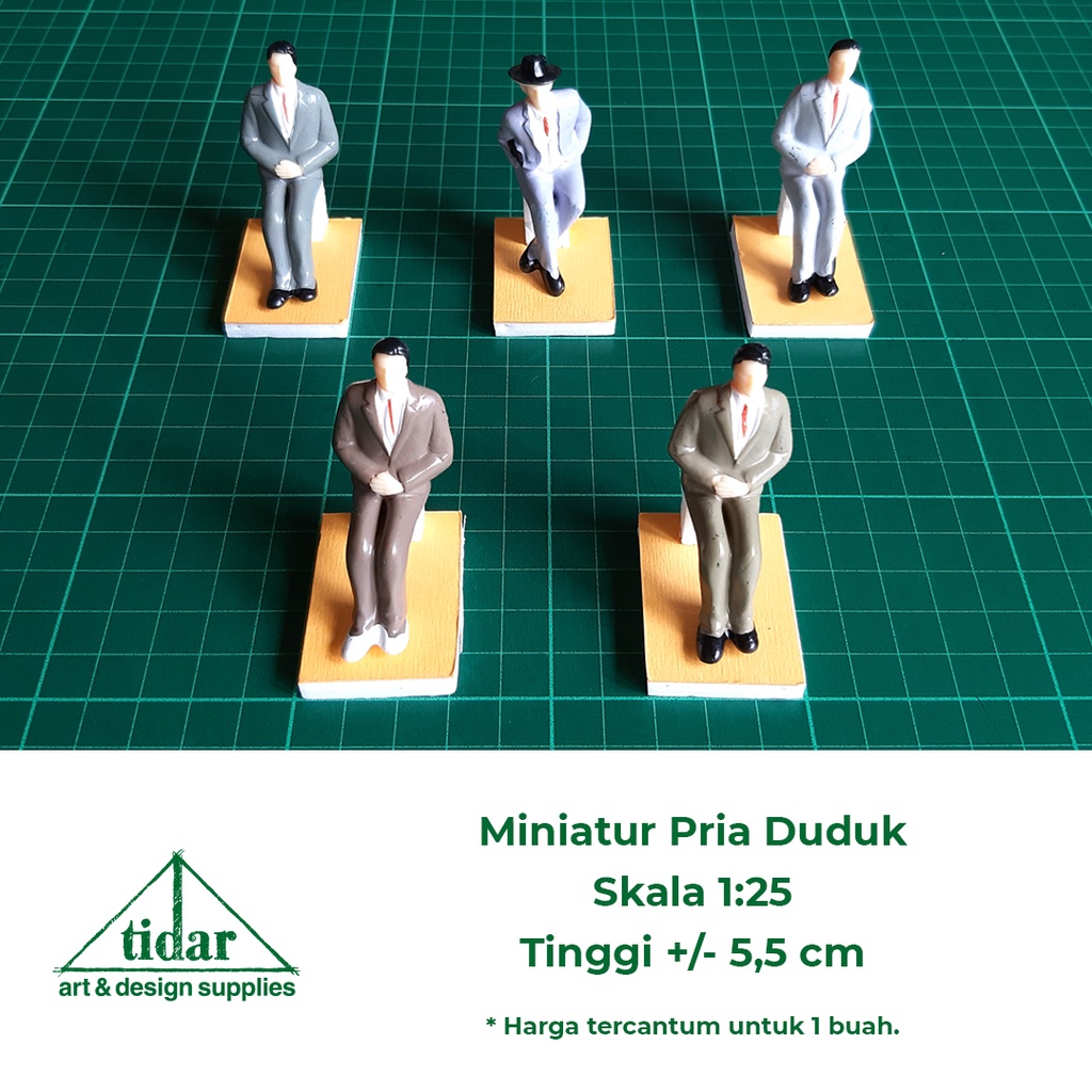 Jual Miniatur Manusia Skala 1:25 - Figure - Maket Orang Warna Warni ...