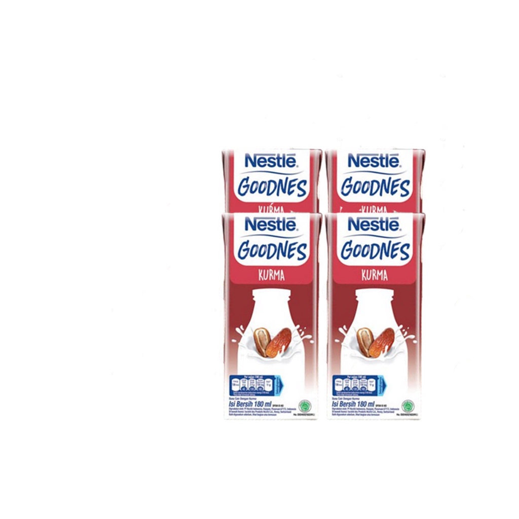 Jual Nestle GOODNES Susu UHT Kurma 4 x 180ml | Shopee Indonesia