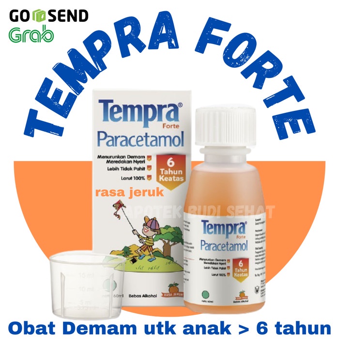 Jual Tempra Forte Sirup Anak 60 ml Obat Demam Anak Rasa Jeruk | Shopee ...