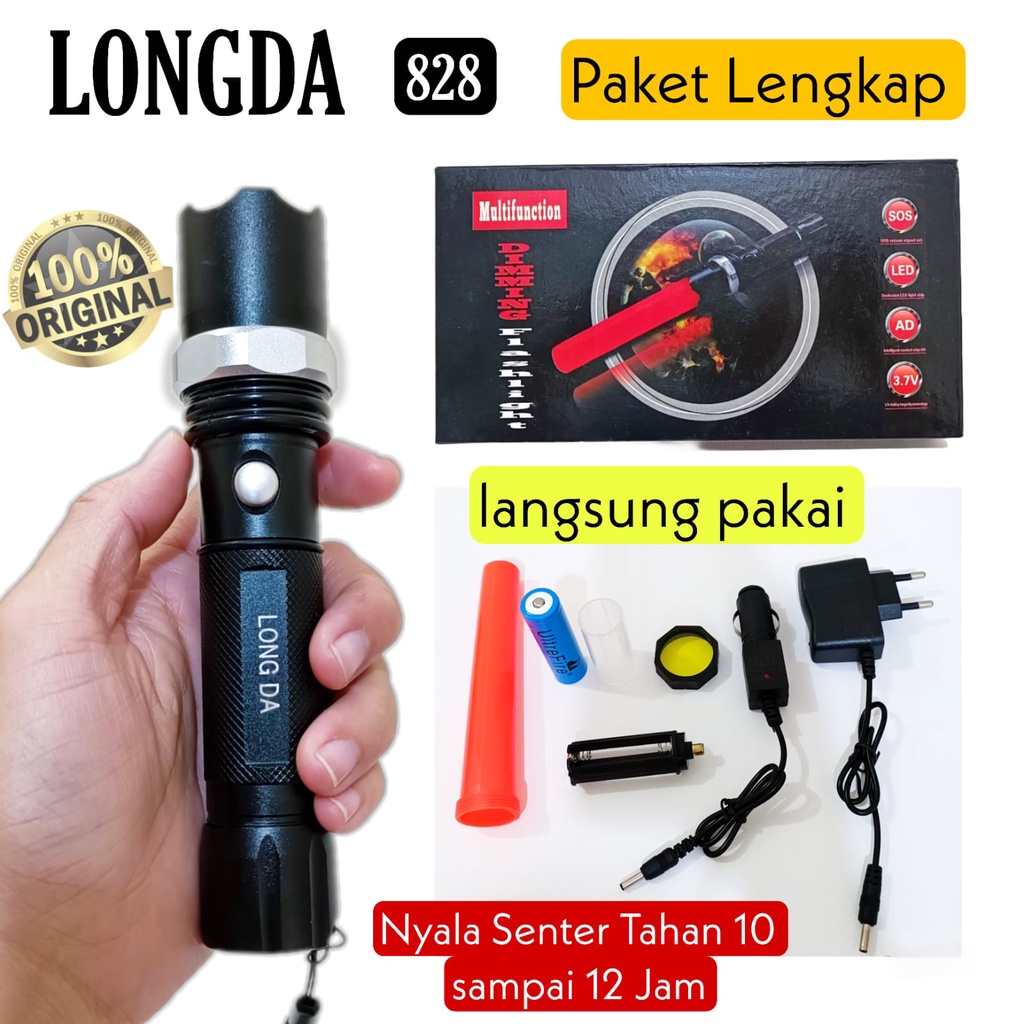 Jual SENTER POLICE SENTER LALIN SENTER SWATT SENTER LED TANGAN LONGDA ...