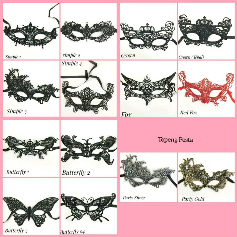 Jual 1 PC - TOPENG PESTA/MASK PARTY/MASQUERADE PARTY - PART | Shopee ...