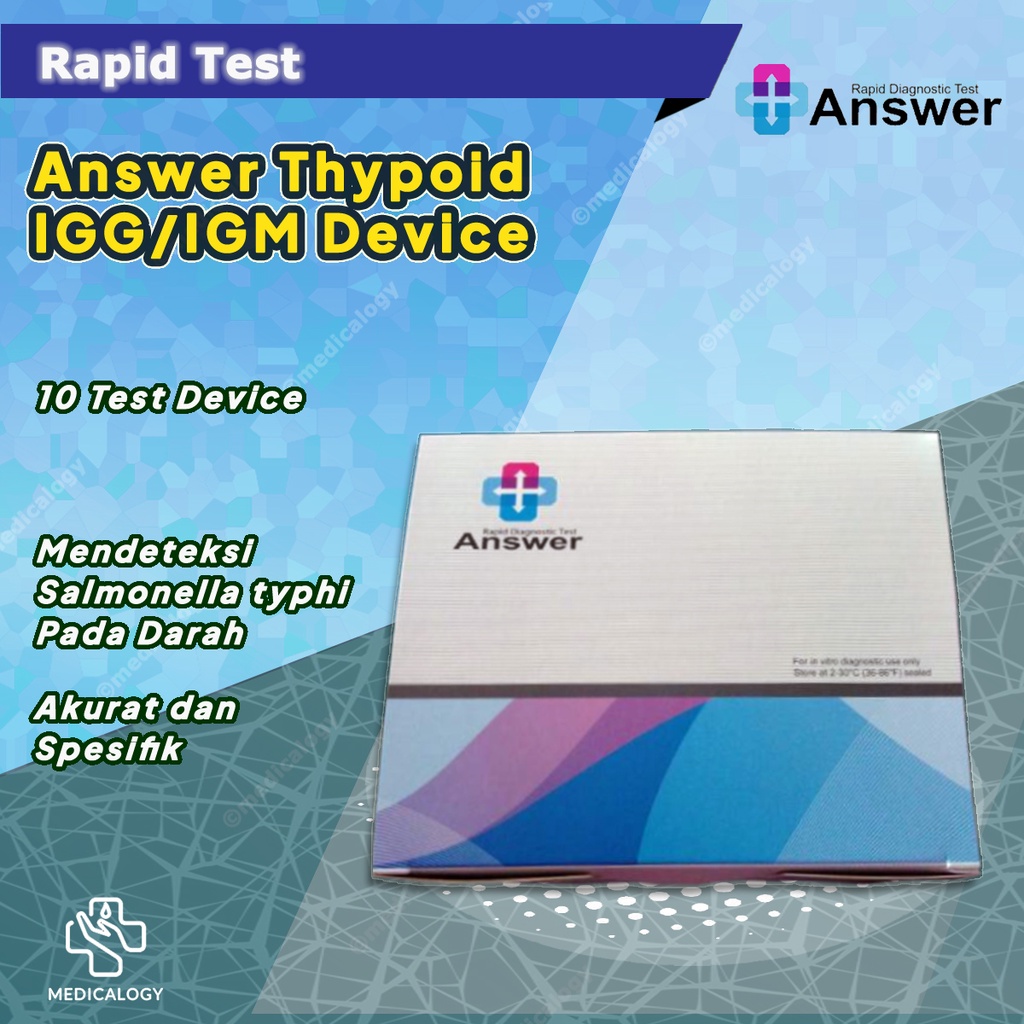Jual ANSWER THYPOID IGG/IGM TEST DEVICE (PER BOX) | Shopee Indonesia