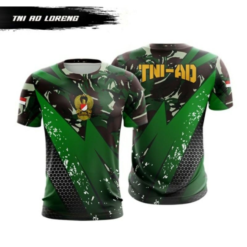 Jual Kaos Jersey TNI AD / Kaos Olahraga Jersey TNI AD/ Kaos Jersey Dryfit TNI AD /BISA fULL PO ...