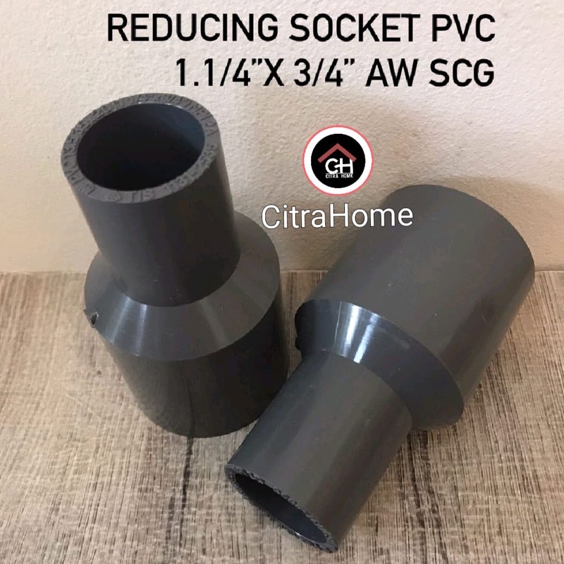 Jual Reducing Socket / Verlop Sok PVC 1.1/4x3/4” AW SCG | Shopee Indonesia