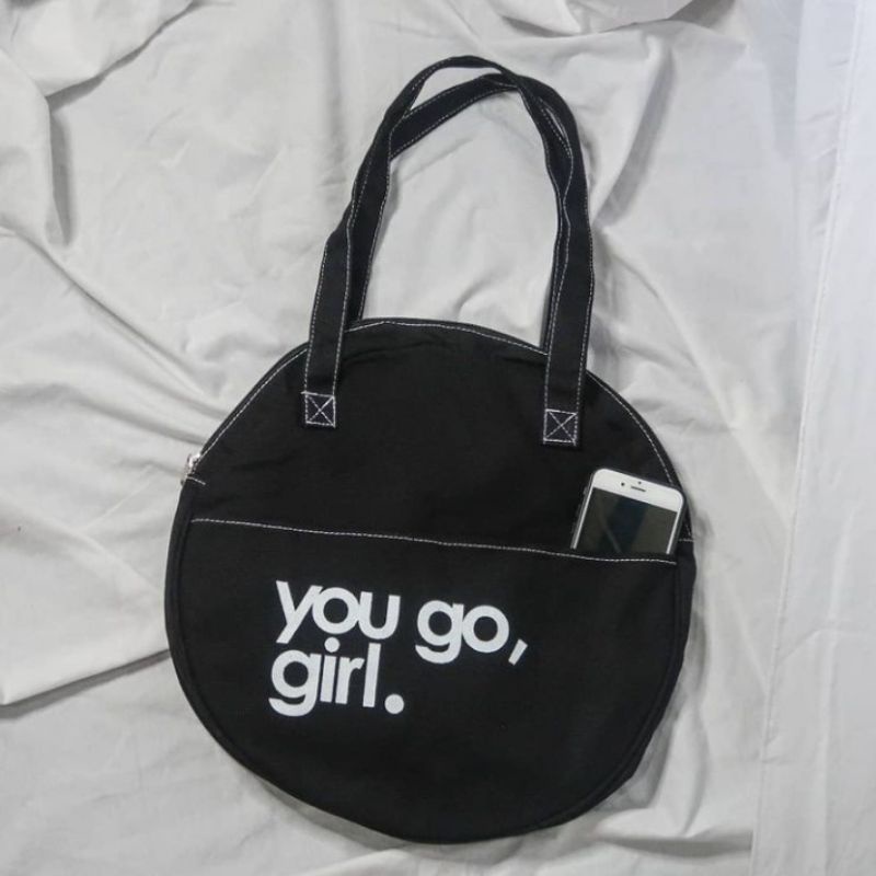 Jual CIRCA BAG YOU GO GIRL | Tote bag kanvas premium | Tote bag ...