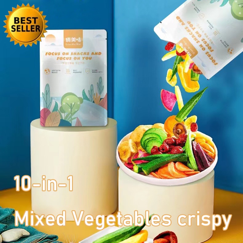 Jual 10-in-1 Mixed crispy vegetables /Dried Fruits Mixed Tuber Crispy ...