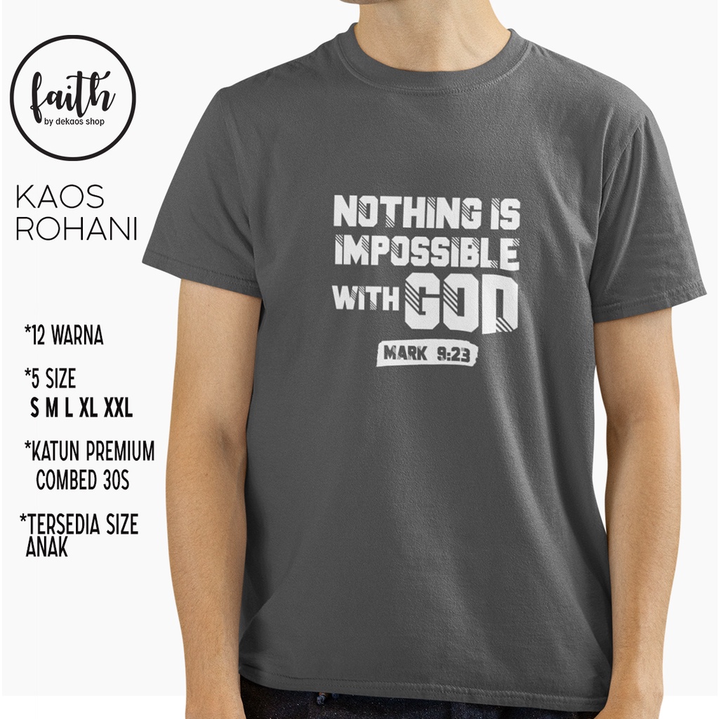 Jual KAOS ROHANI KRISTEN / KAOS ROHANI TERBARU / KAOS ROHANI / BAJU ...