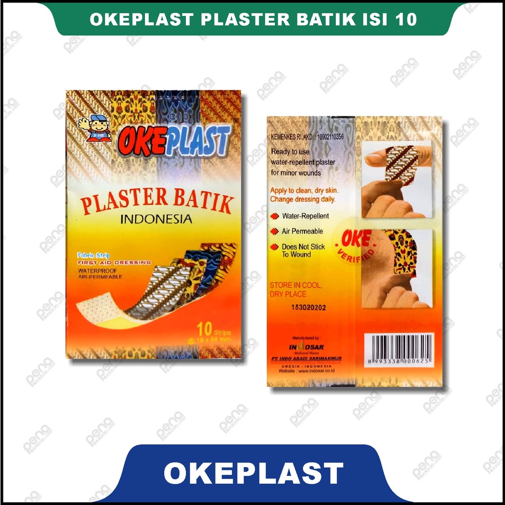 Jual Okeplast Plaster Anak 1 Park isi 10 Strips Oke Plast Karakter ...