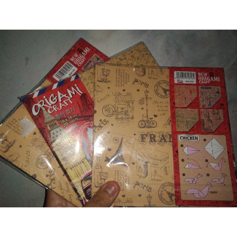 Jual Kertas Origami Craft vintage scrapbook journal | Shopee Indonesia