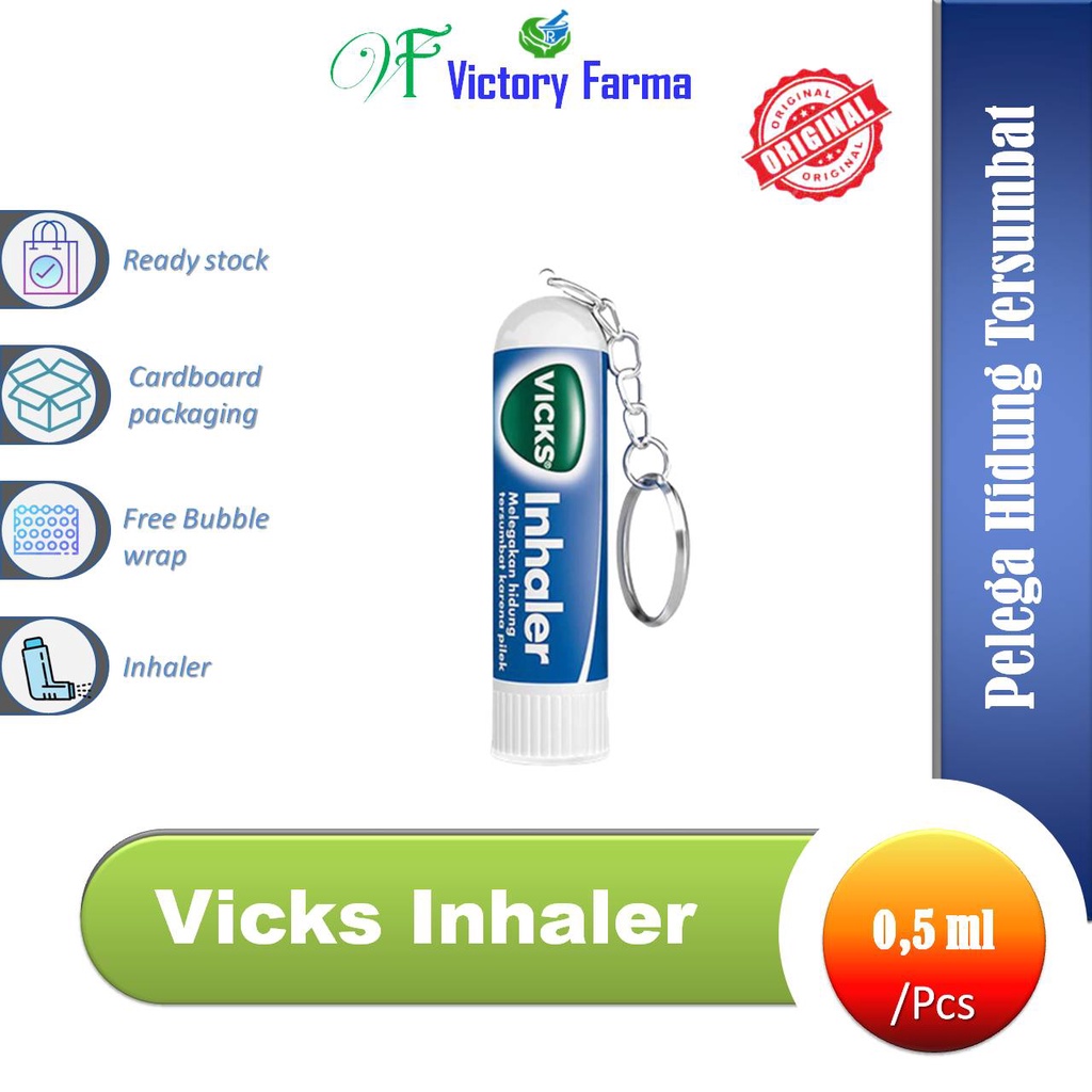 Jual Vicks Inhaler pieces @ 0,5 ml/ Pelega hidung tersumbat/ pilek ...