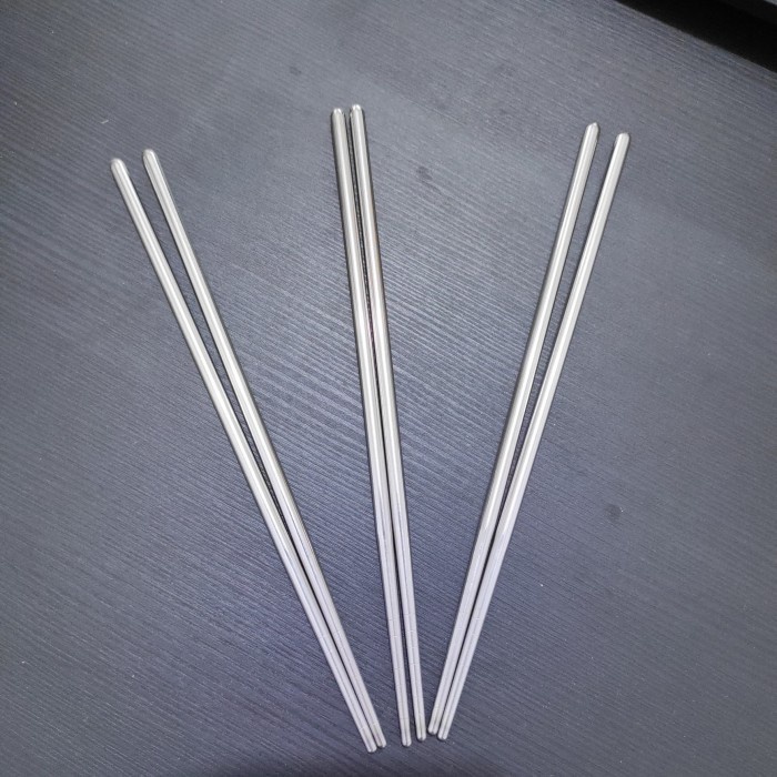 Jual sumpit stainless Steel model korea panjang 22 cm | Shopee Indonesia