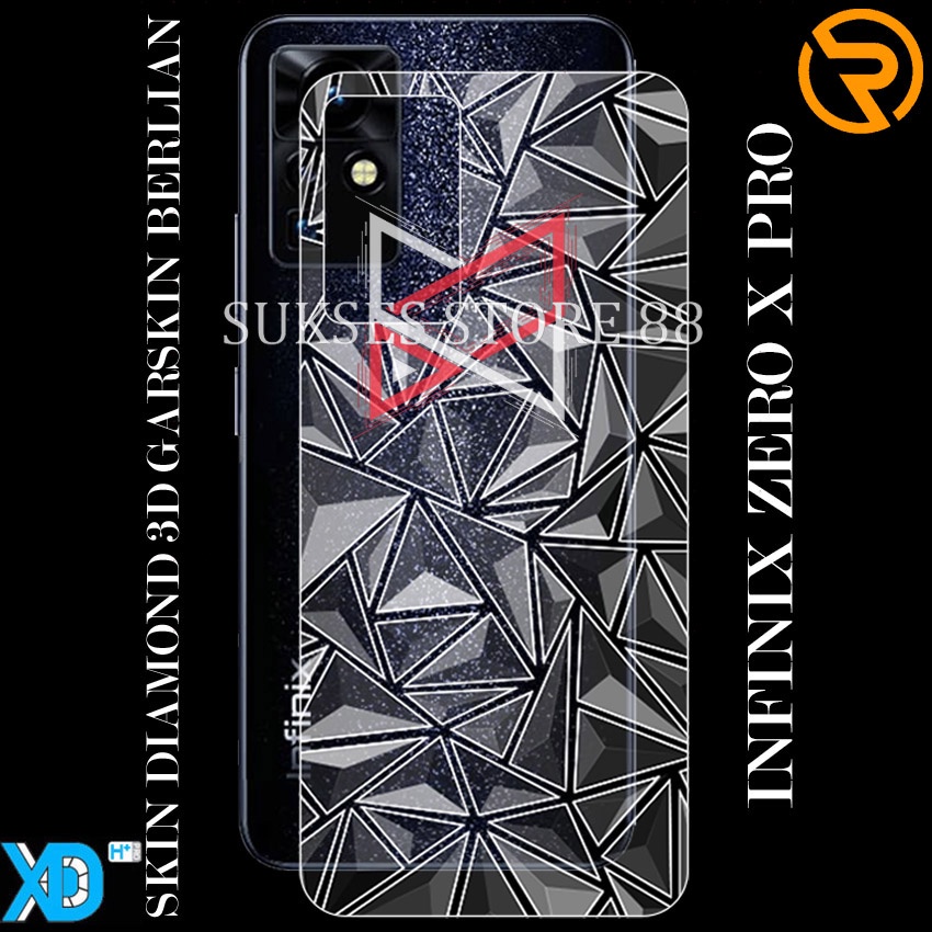Jual INFINIX ZERO X PRO Skin Diamond 3D Garskin Berlian Transparan ...