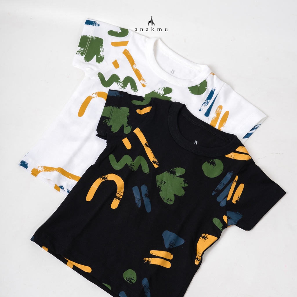 Jual Anakmu - Abster Print Black | Kaos Anak Bayi Balita 1-5 Tahun 100% ...