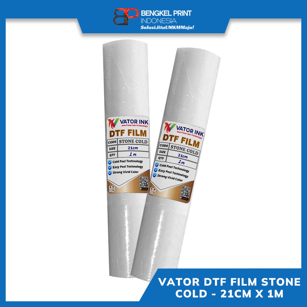 Jual PET FILM DTF VATOR STONE COLD 21CM x 1M | METERAN | EASY PEEL | PET FILM DTF VATOR | Shopee ...
