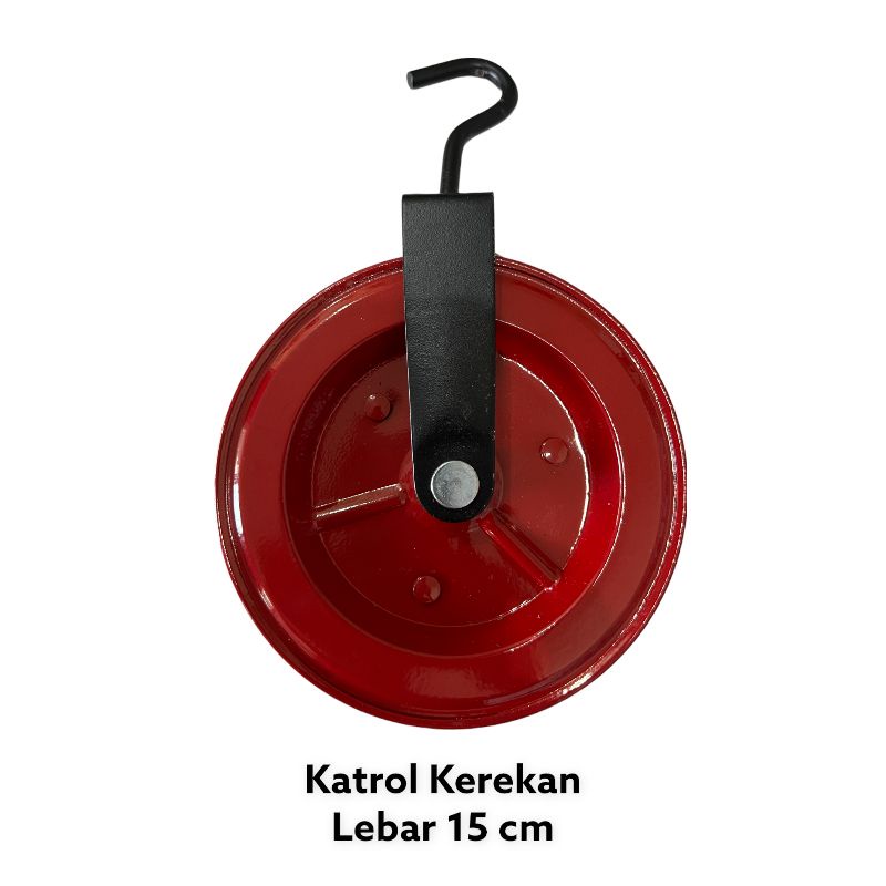 Jual KATROL KEREKAN RODA SUMUR TIMBA/BANGUNAN KUAT/AIR PULLEY BESI ...