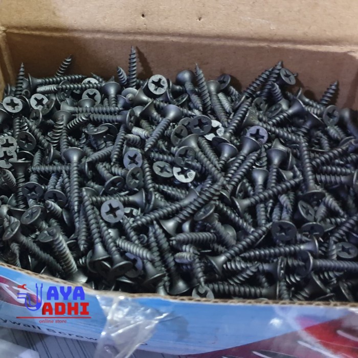 Jual Skrup Gypsum 6 x 1 Drywall Skrew Driwel (dus) | Shopee Indonesia