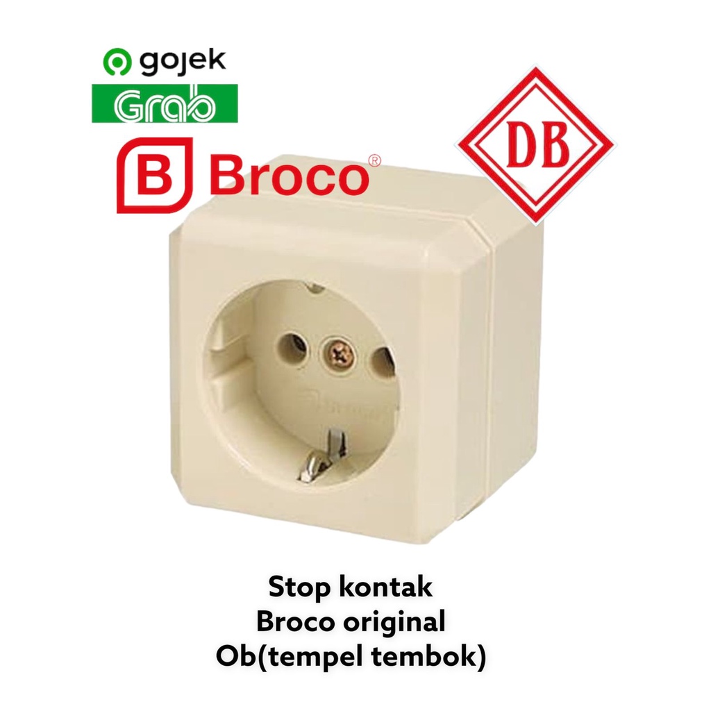 Jual DB STOP KONTAK OB BROCO ORIGINAL/STOP KONTAK TEMPEL TEMBOK ...