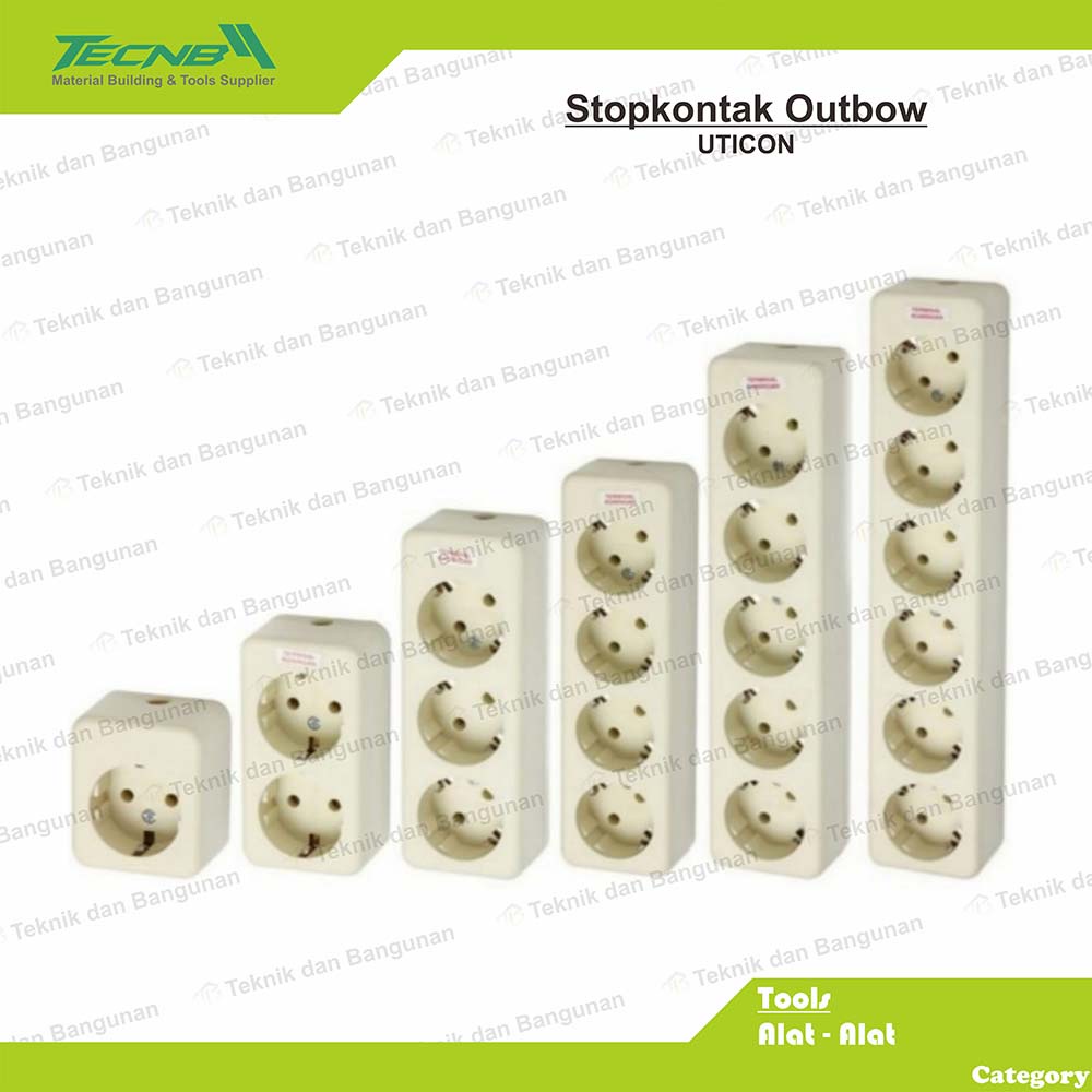 Jual Stop Kontak Outbow Arde Terminal Kuningan UTICON 1 2 3 4 5 6 ...