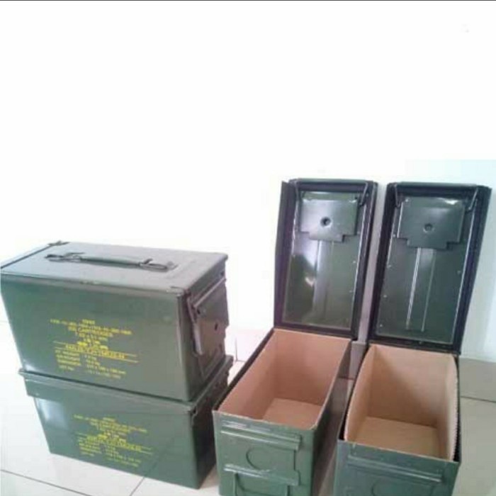 Jual BOX KOTAK BESI BEKAS ISI MUNISI PELURU PINDAD SERBAGUNA | Shopee ...