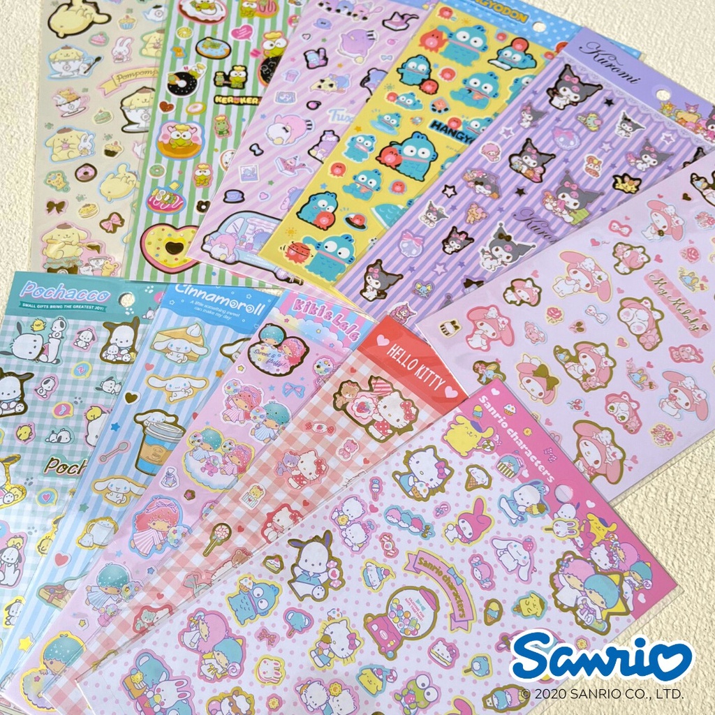 Jual Sticker Yamano Sanrio Characters Hello Kitty Cinnamoroll My Melody ...