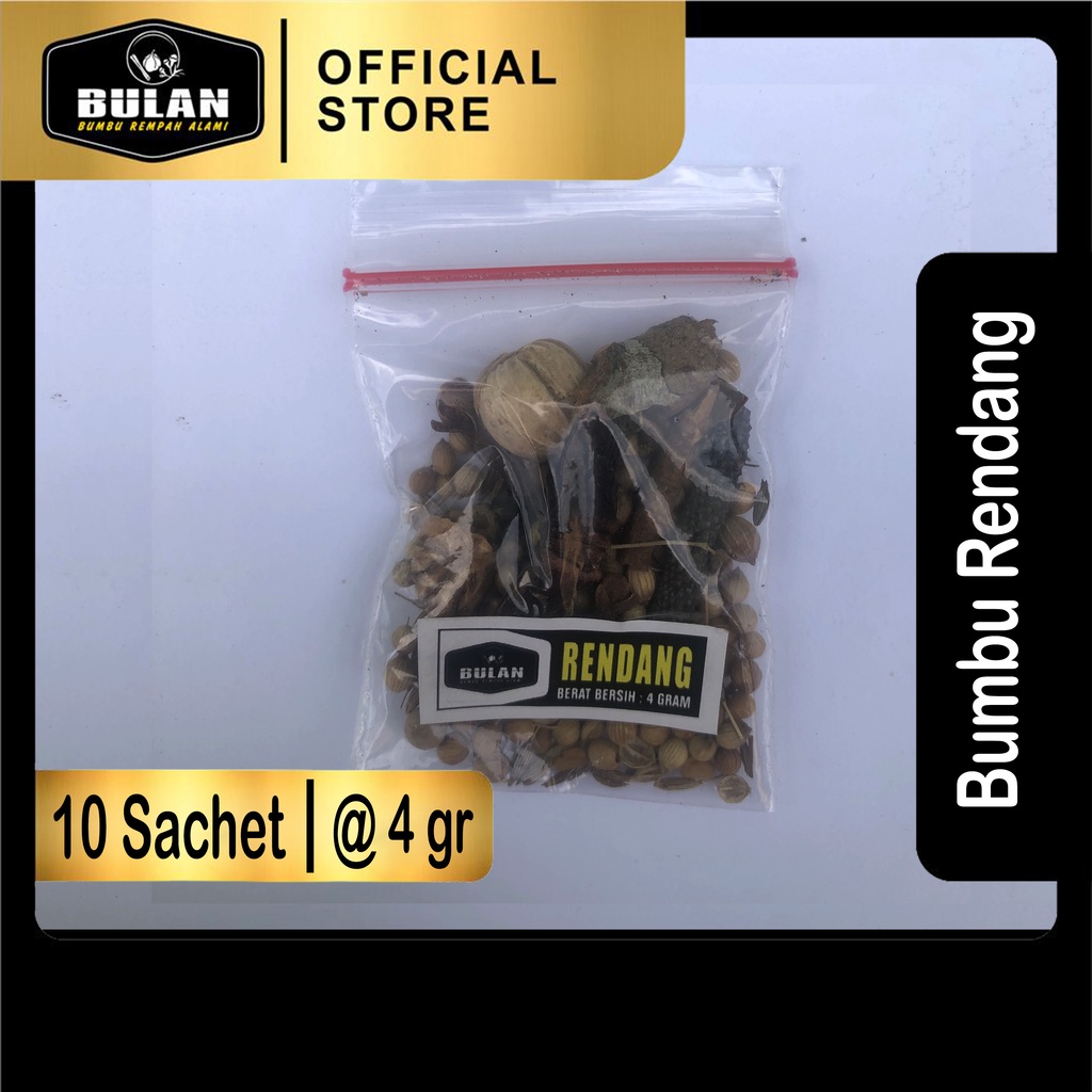 Jual Bumbu Dapur Rendang - Bulan - Isi 10 Sachet @4 gram | Shopee Indonesia
