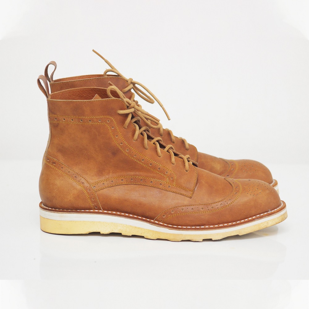 Jual Sepatu Boots Wingtip Parta Porte Tan | Shopee Indonesia