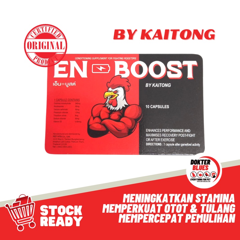 Jual Kaitong EN-BOOST Vitamin Suplemen Ayam Kombo Kaitong | 10 Kapsul ...