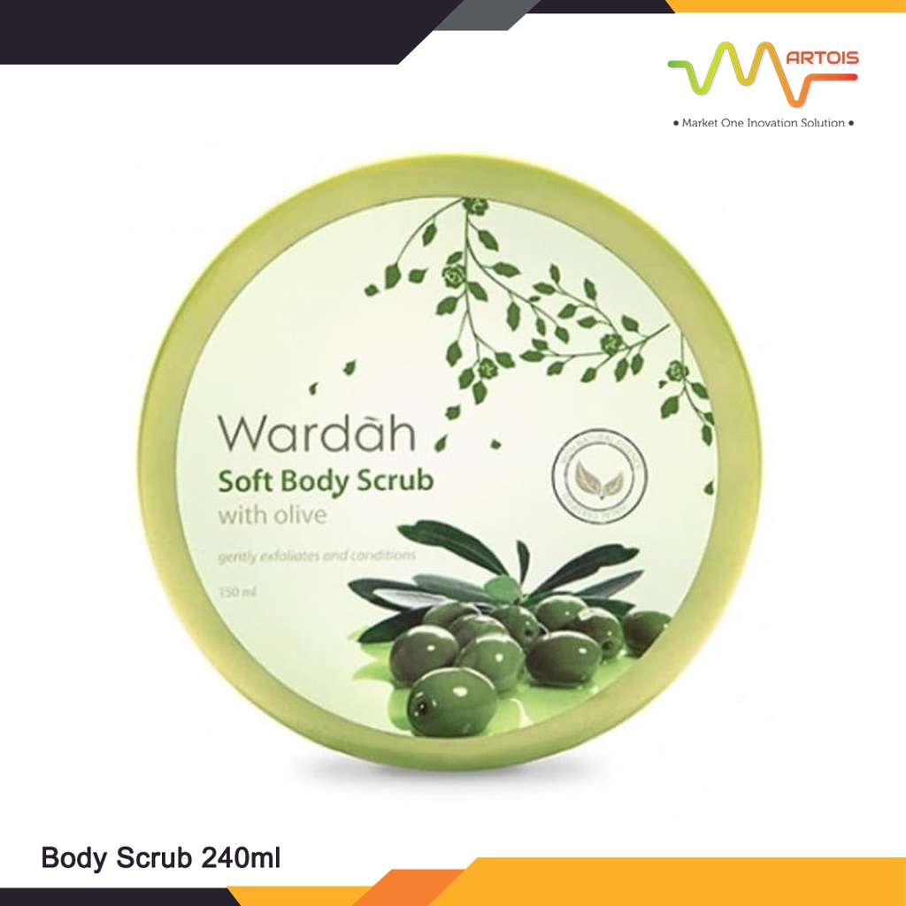 Jual Wardah Soft Body Scrub with Olive 240ml | Shopee Indonesia