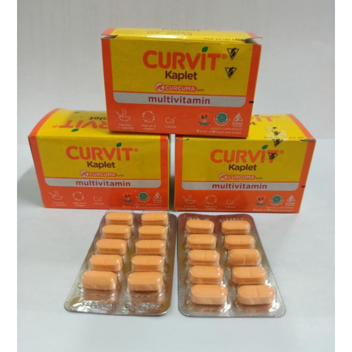 Jual Curvit Kaplet 50 Tablet (Box) | Shopee Indonesia