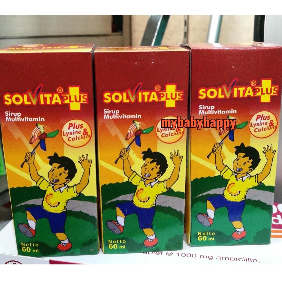 Jual SOLVITA PLUS MULTIVITAMIN SIRUP 60ML | Shopee Indonesia