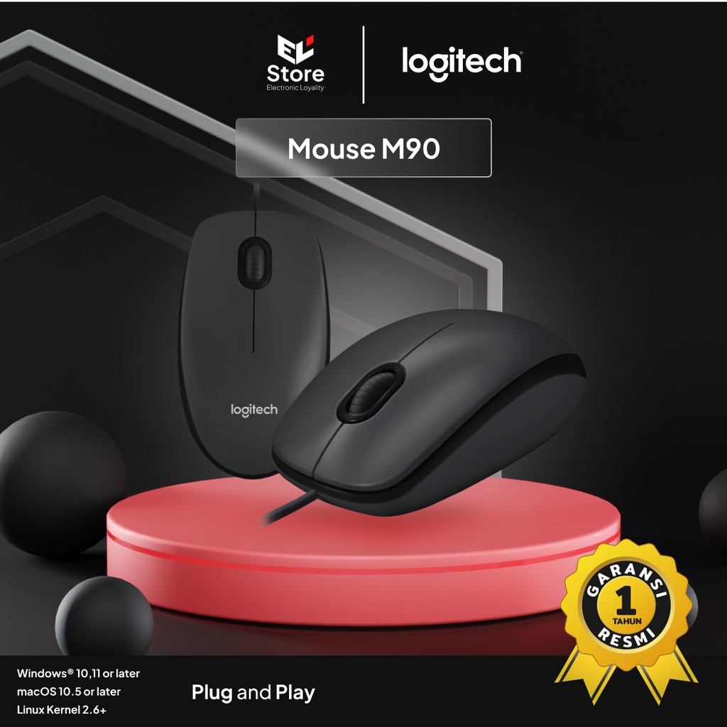 Jual Mouse Kabel Logitech M90 Original Garansi Resmi 1 Tahun | Shopee ...