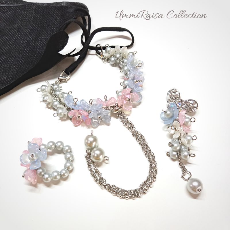 Jual UmmiRaisa set konektor masker sakura | Shopee Indonesia