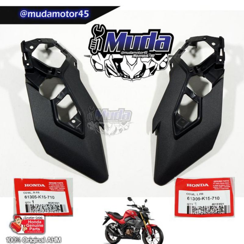 Jual kuping lampu bagian dalam - Cowl Depan Kanan Hitam Honda CB150R ...