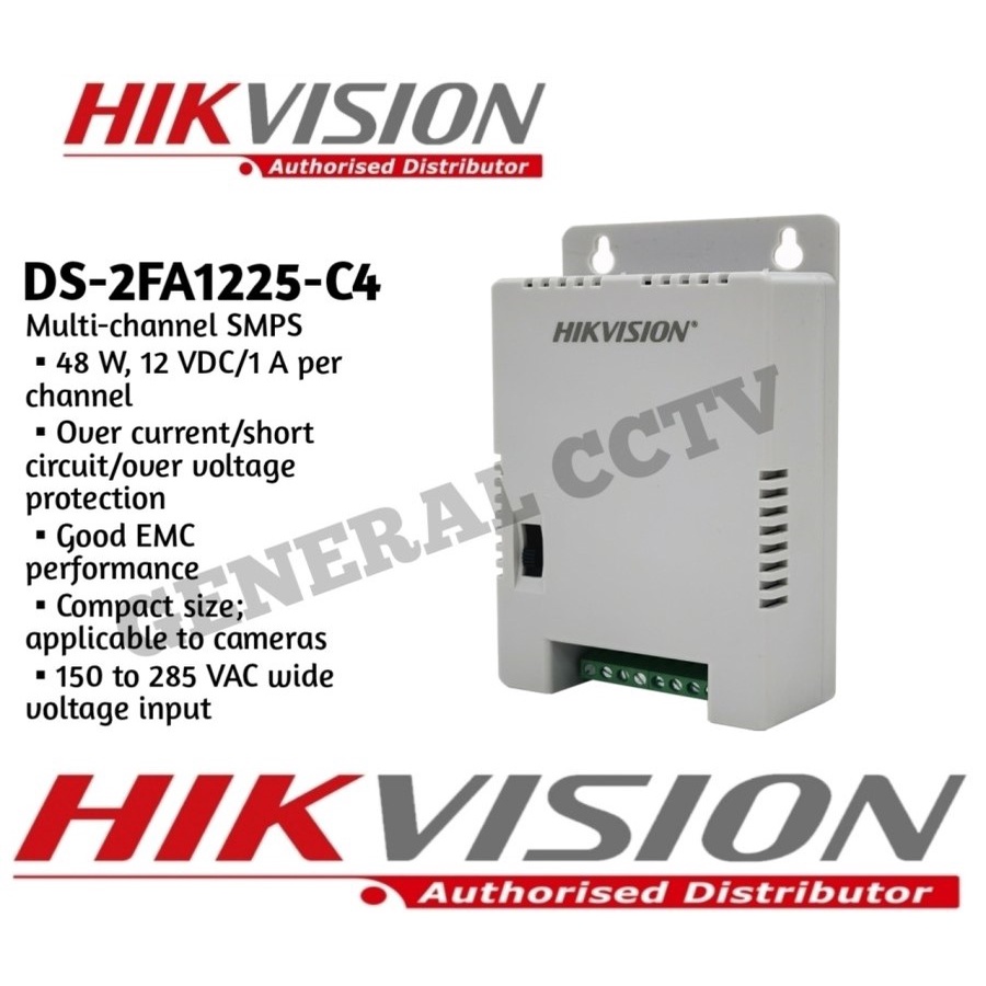 Jual Power Supply Hikvision DS-2FA1225-C4 4 CHANNEL 1A PER CHANNEL 12V 30W | Shopee Indonesia