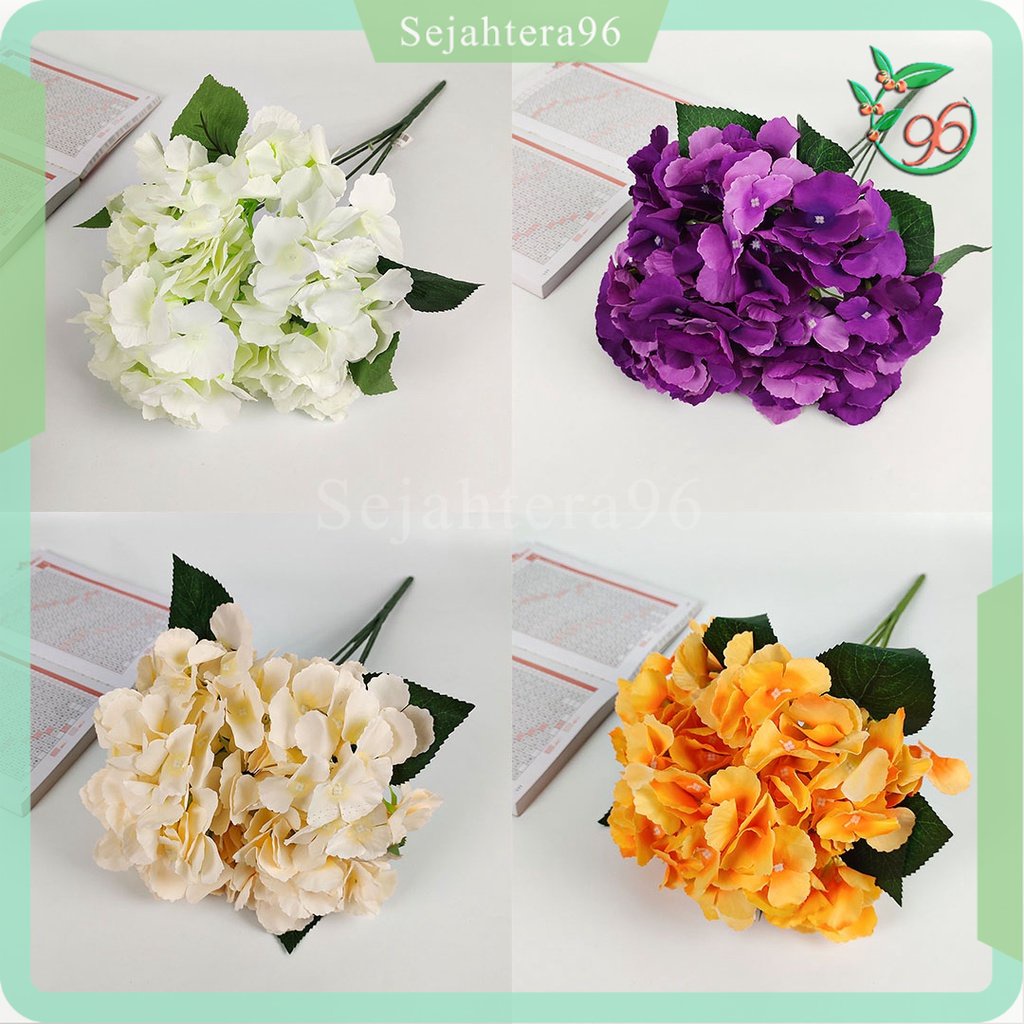 Jual Bunga Premium Hortensia Hydrangea HK Cabang 5 Panjang 48 cm ...