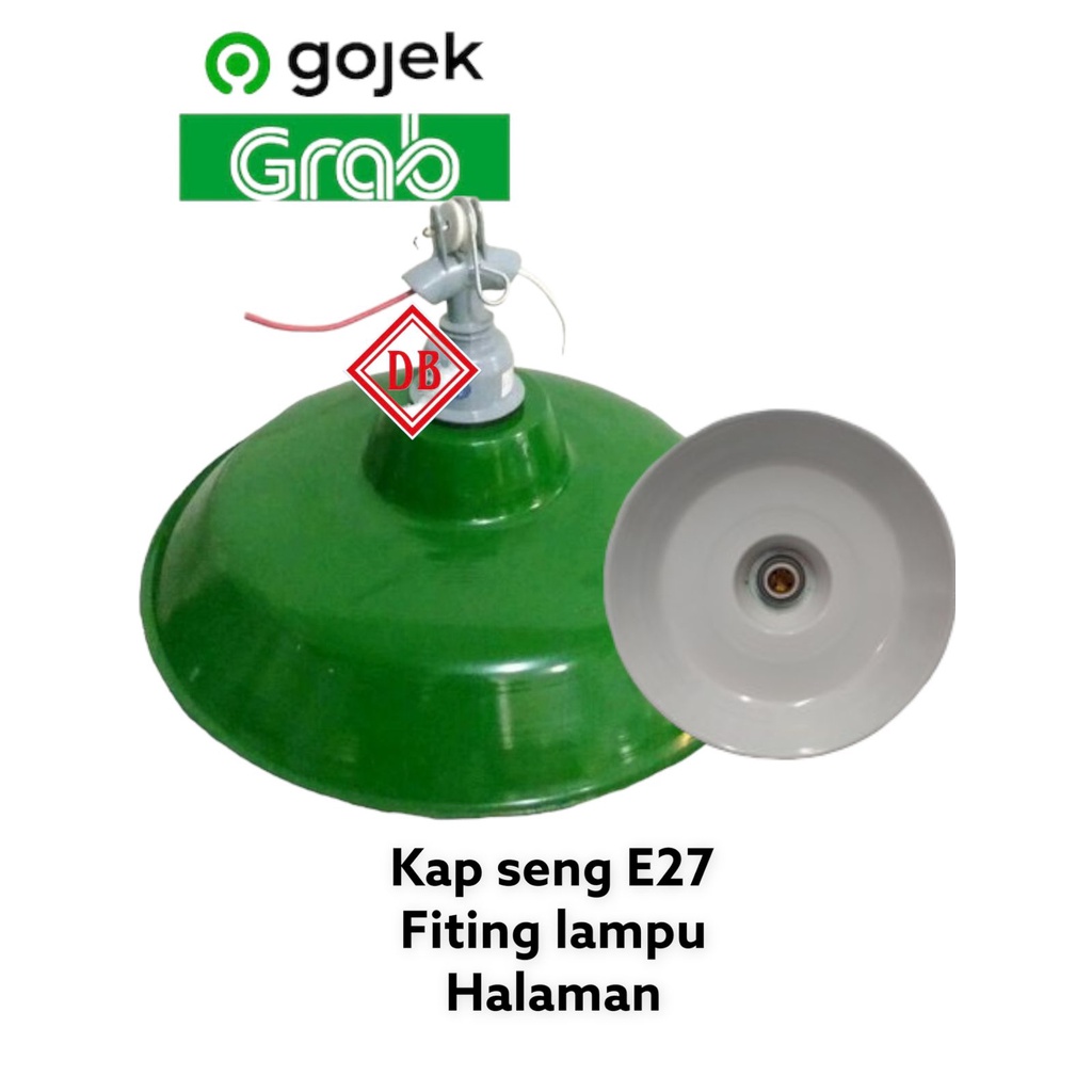 Jual KAP SENG FITTING LAMPU GANTUNG PLAT SENG HIJAU WD/FITING TAMAN/ | Shopee Indonesia